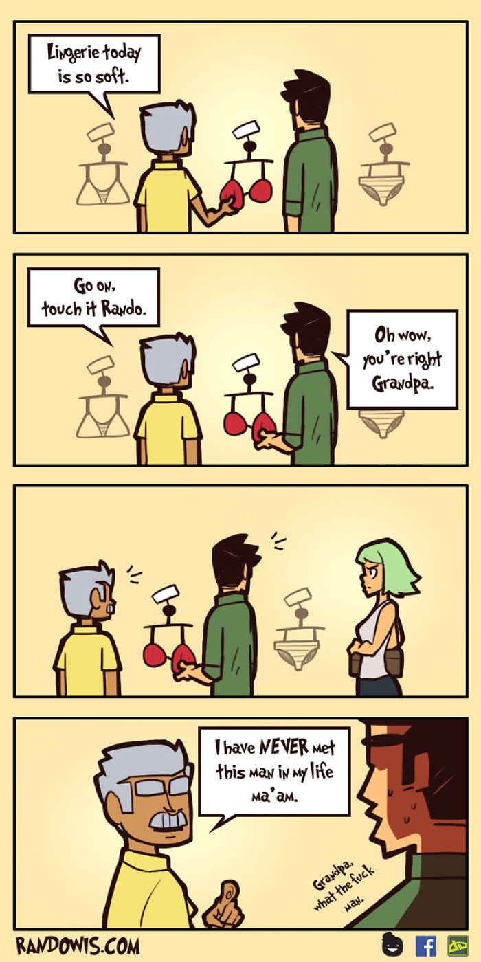 The socially awkward artist portrays strange situations and depictions ...