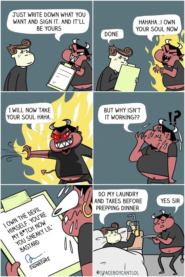 30 Hilarious Comics With Dark Humor and Twisted Endings by SpaceBoyCantLol