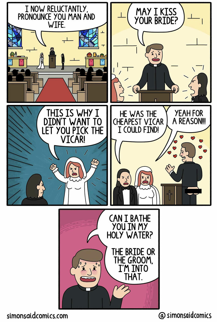 30 Funny Comics With Unexpected, Sometimes Dark Endings By Simon ...