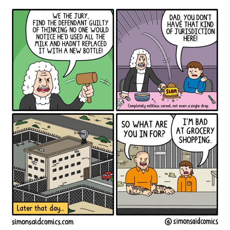 30 Funny Comics With Unexpected, Sometimes Dark Endings By Simon ...